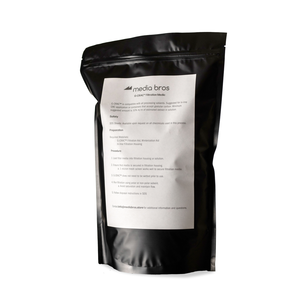 G-CRAC™ Filter Media (CRC) for BHO Extraction – Media Bros